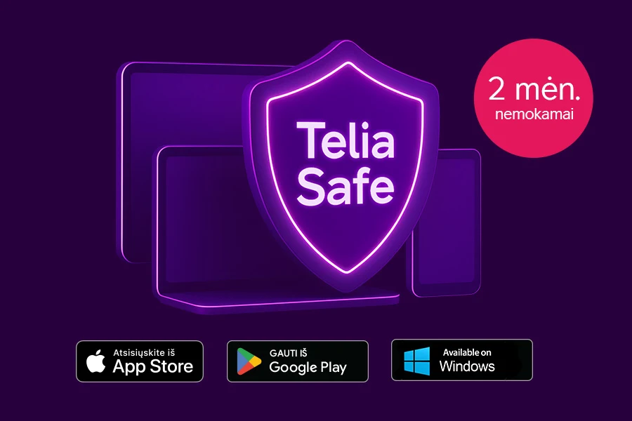 Naršyk saugiau su „Telia Safe“ programėle - Telia